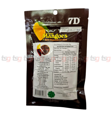 7D Dried Mango Chocolate 80g